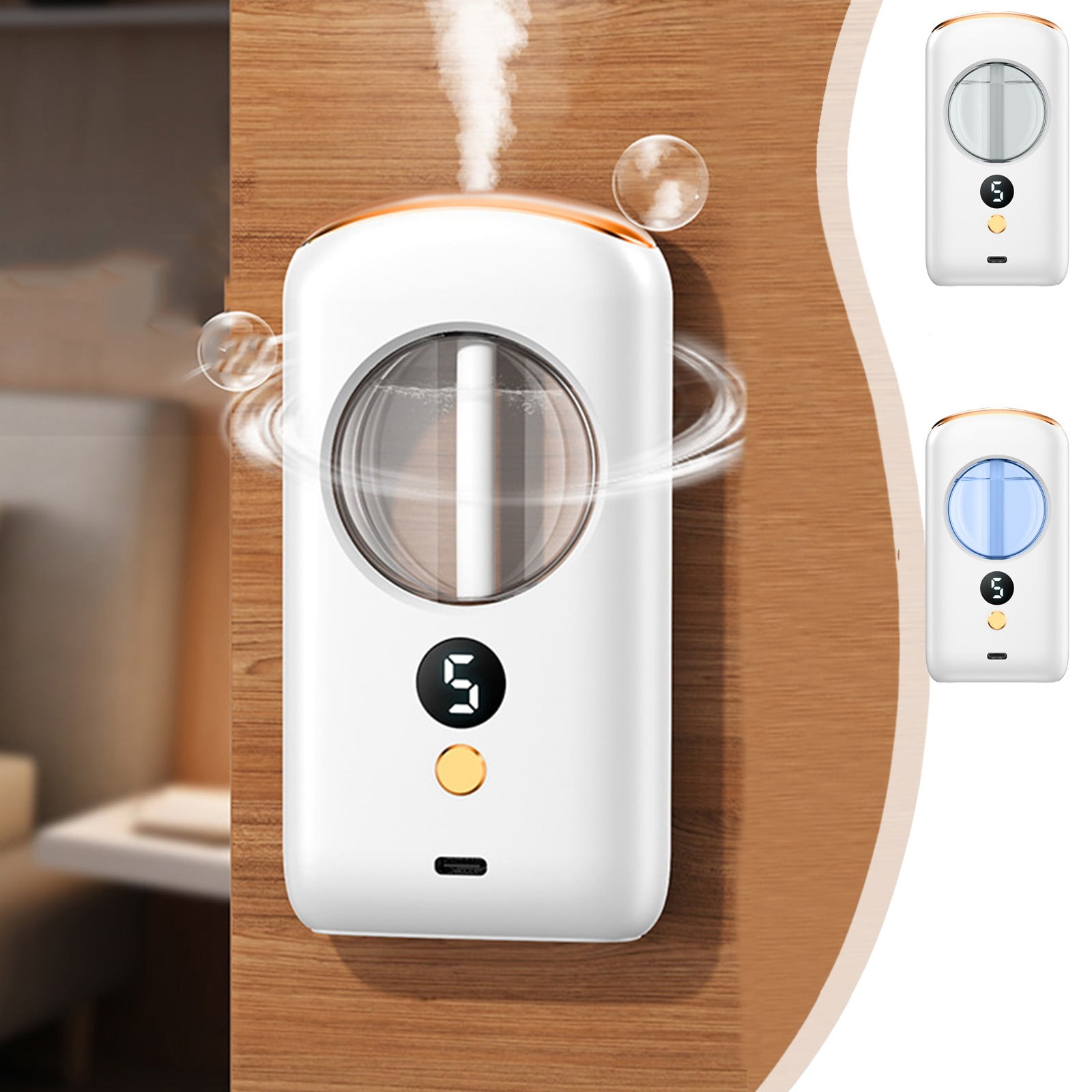 Nebulizing Aromatherapy Diffuser, 50mL Capacity, LED Display + Type C ...