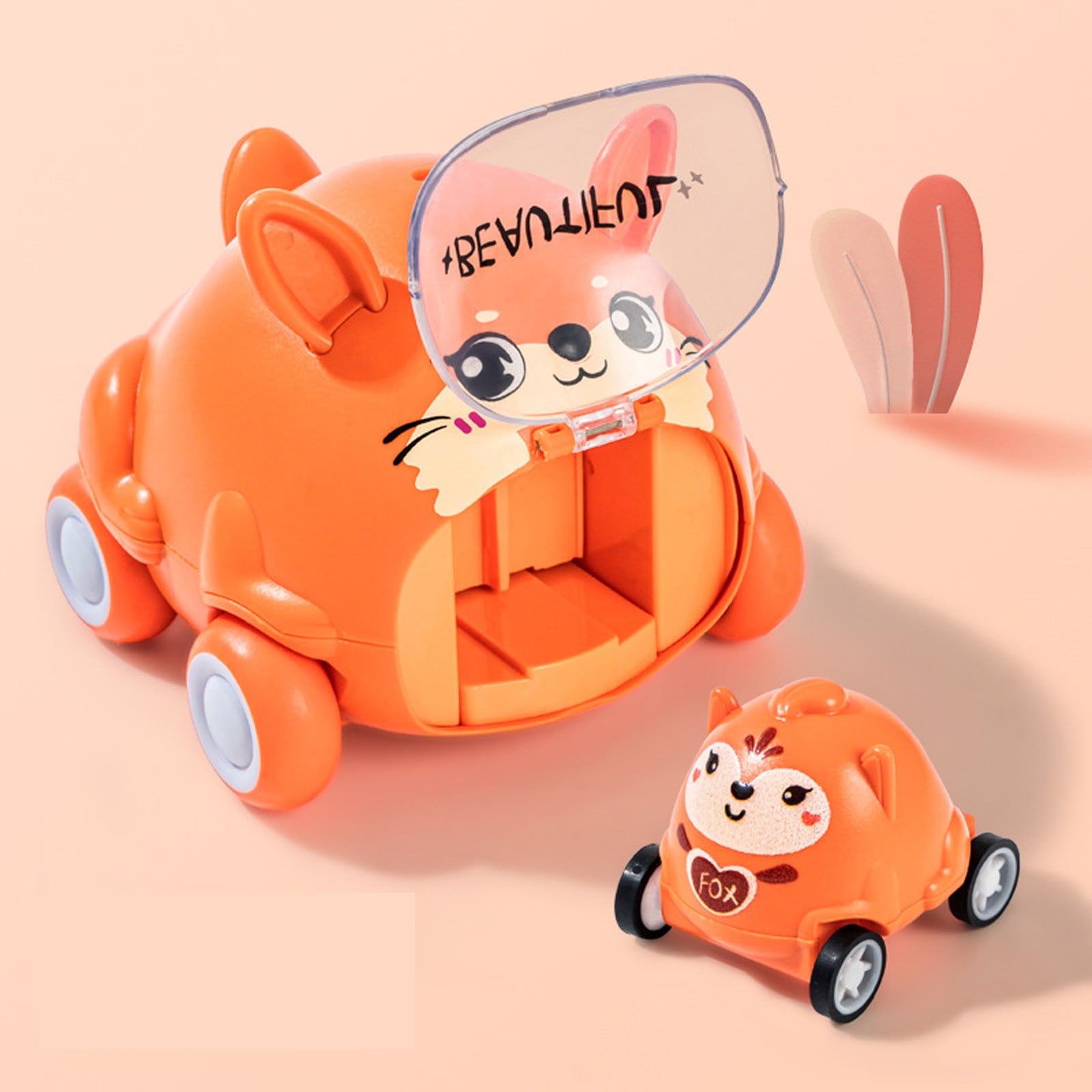 Nebwoak Children Car Toys for Toddlers 1-3 Cute Cartoons Animals Child ...