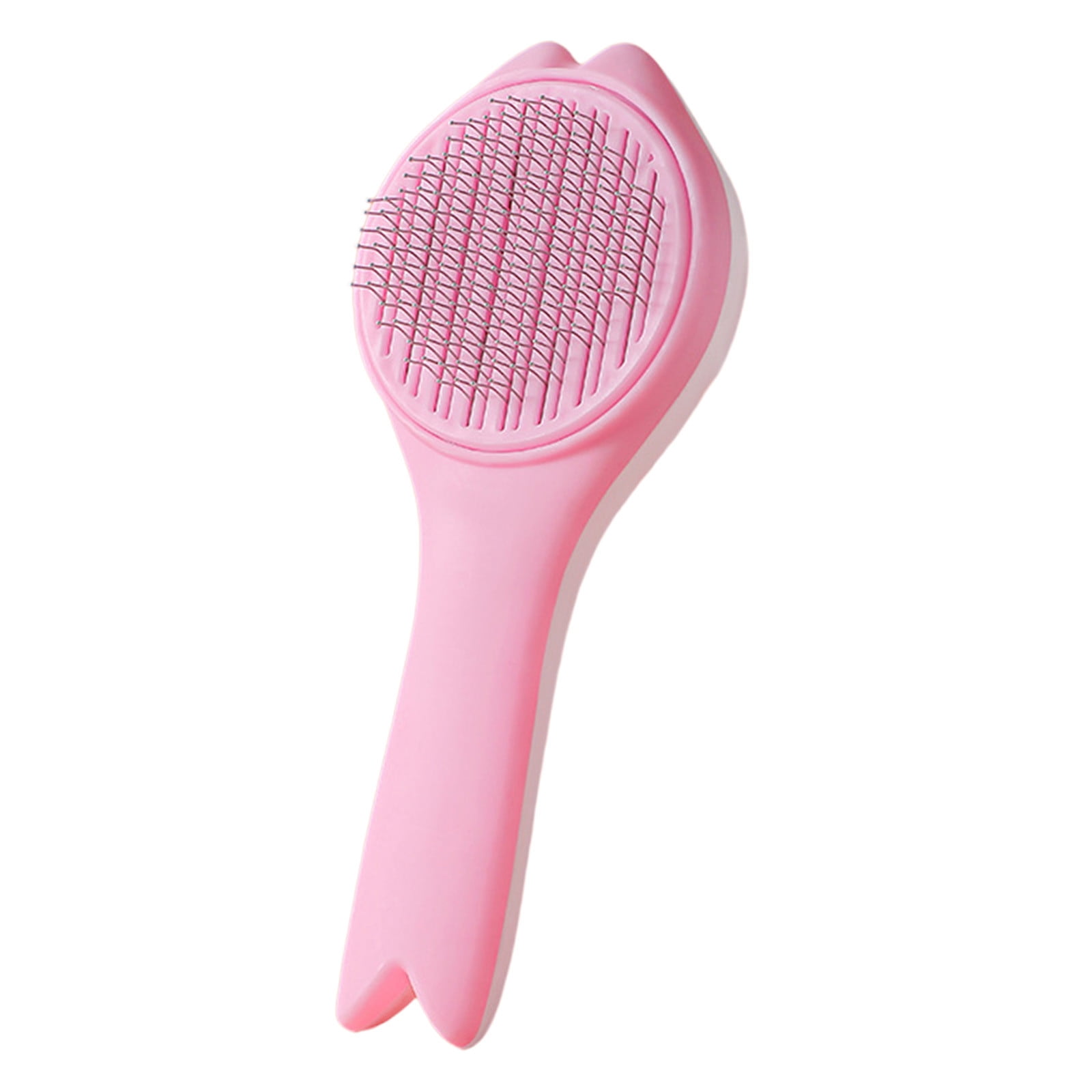 Nebwoak Self-Cleaning Pet Brush, Stainless Steel Pin Dog Cat Grooming ...