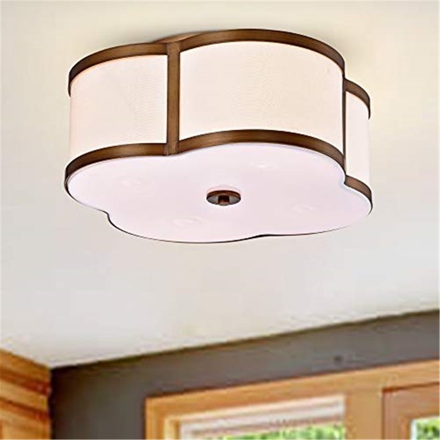 Free Shipping! Necan Antique Brass 4-Light Flush Mounted Clover Ceiling ...