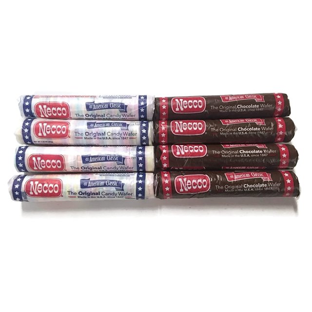 Necco Candy Wafers Variety Bundle, Original and Chocolate Flavors Rolls ...