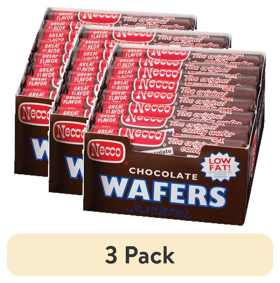 (3 pack) Necco Wafers Candy, Chocolate, 2.02 Oz - Walmart.com