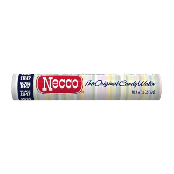 Necco Original Assorted Wafers, 18 Rolls, Gluten-Free Crispy Nostalgic ...