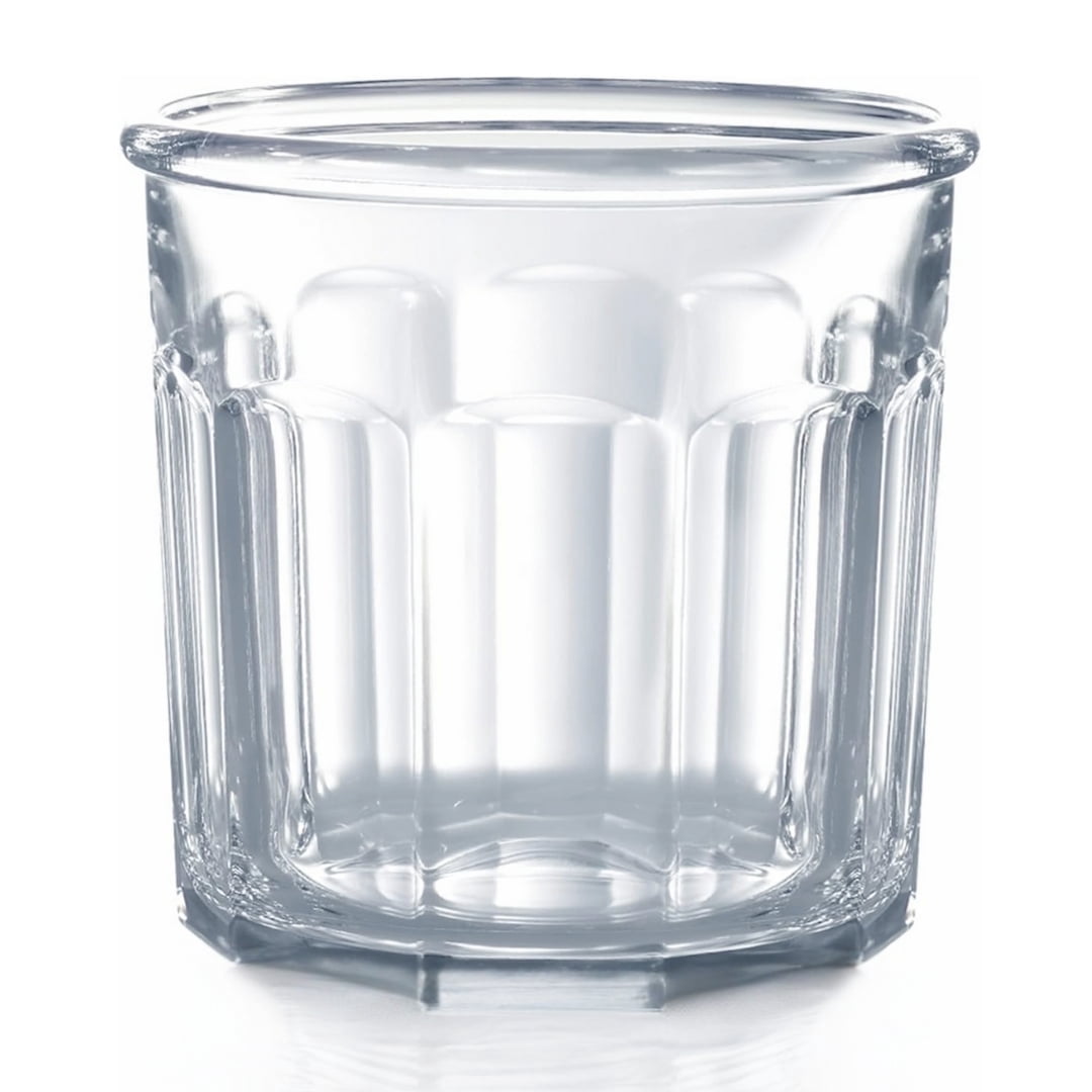 Necessia 14 oz Thick Drinking Glasses, Durable Drinkware Set of 4 ...