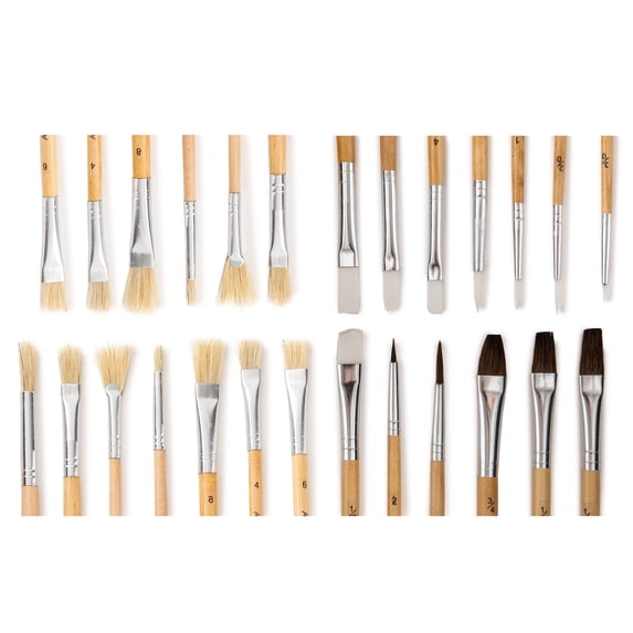 Necessities Multi Purpose Long & Short Handle Brush Set by Artist's ...
