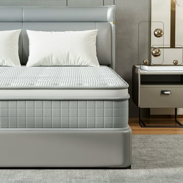 Coolvie Full Size 10-Inch Hybrid Memory Foam Spring Mattress in a Box ...