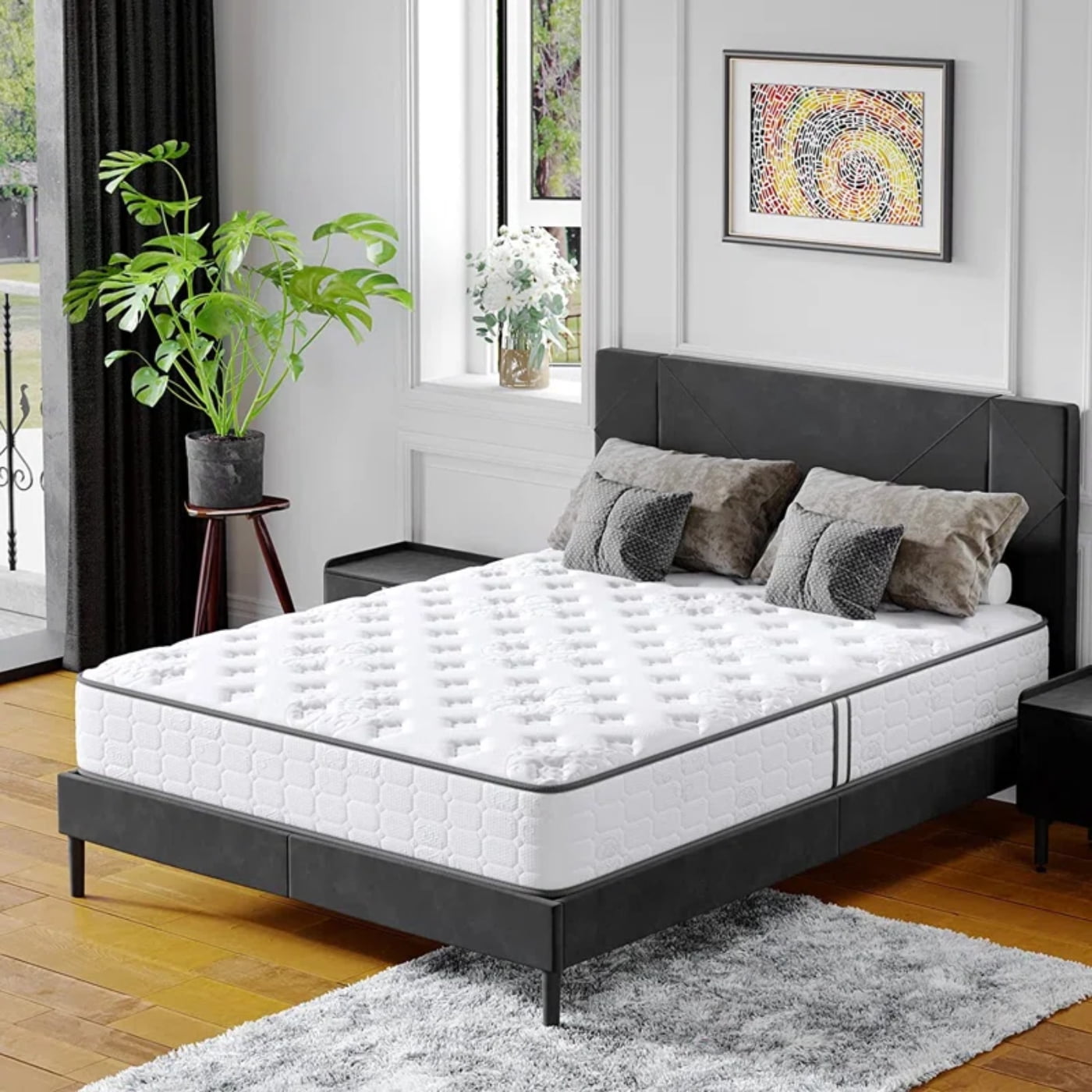 Neche 10 Inch Twin XL Hybrid Mattress, Twin Twin XL Full Queen King ...