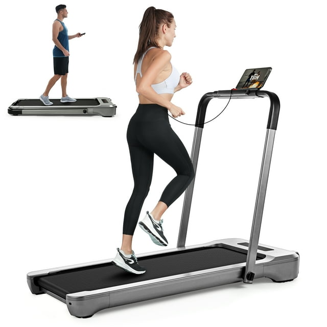 Neche Walking Pad 300lb, 2 in 1 Under Desk Treadmill, 3.0 HP Folding ...