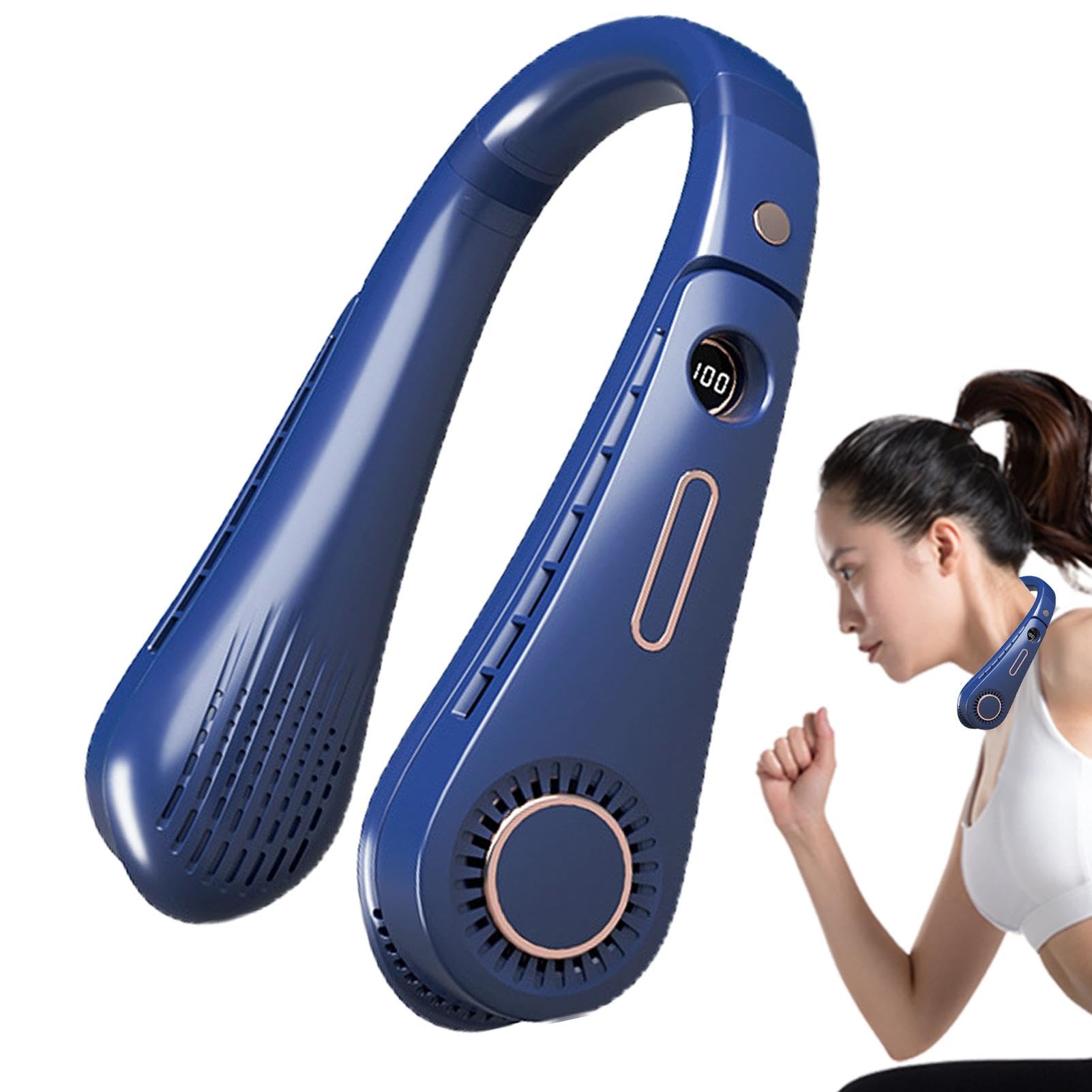Neck Air Conditioner | 2400mAh Wearable Quiet Fan,USB Battery Operated ...