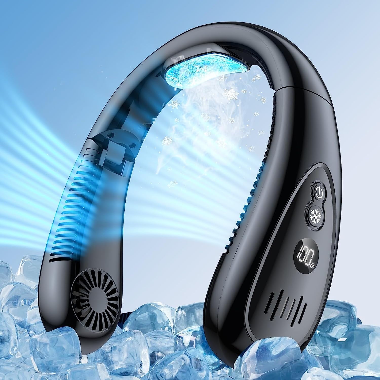 Neck Air Conditioner, 5000mAh Portable Neck Fan with Semiconductor ...