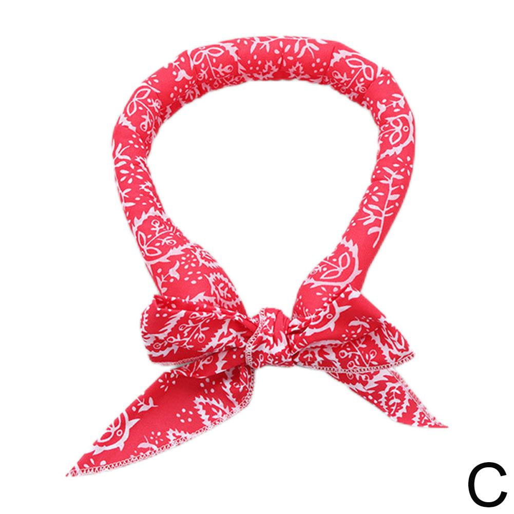 Neck Arm Cooler Scarf Body Ice Cooling Wrap Tie Headband Bandana Towel ...