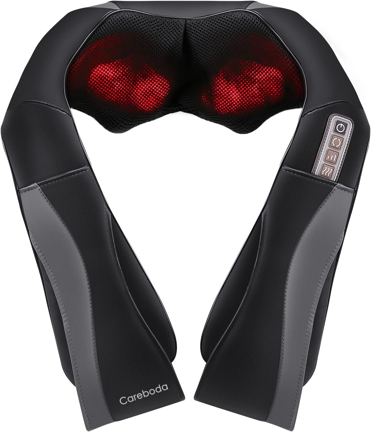 Neck and Back Massager with Adjustable Heat and Speed, Electric Deep ...