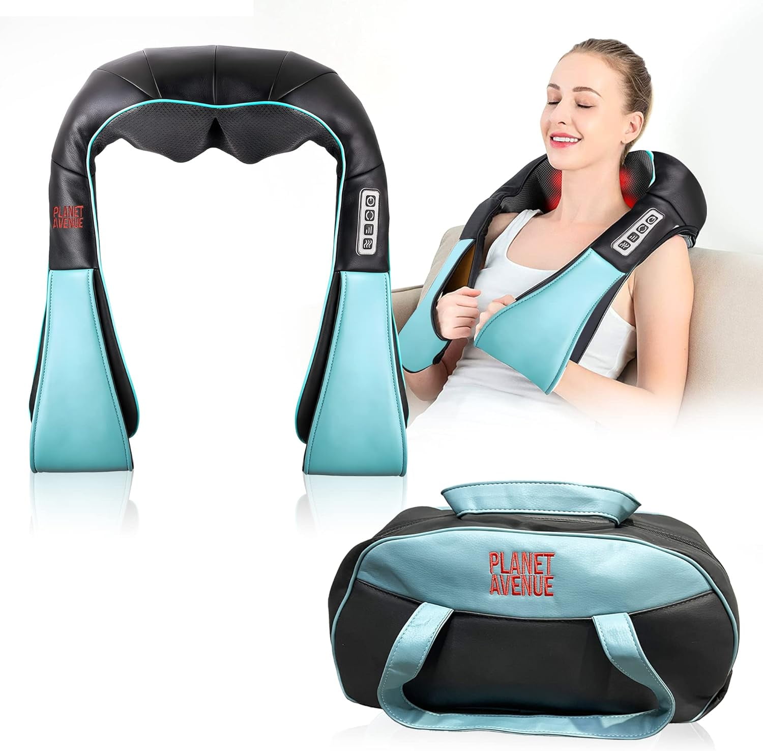 Neck and Back Massager with Soothing Heat, Electric Deep Tissue ...