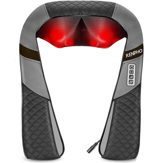 Renpho Neck Shoulder and Back Massager, Shiatsu Kneading Nodes ...