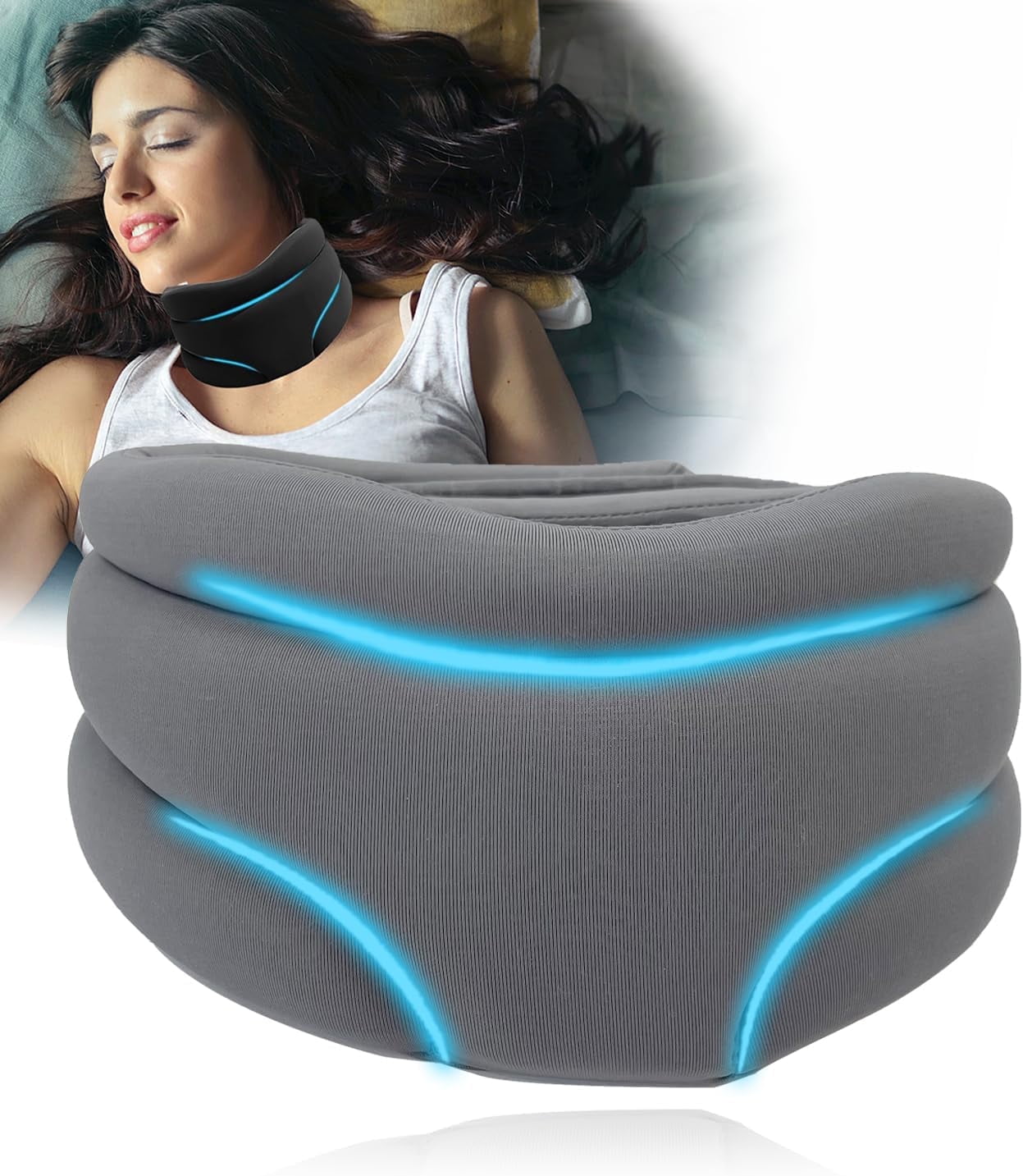 Neck Brace Cervicorrect Snoring Cervical Collar Sleeping Soft Foam ...