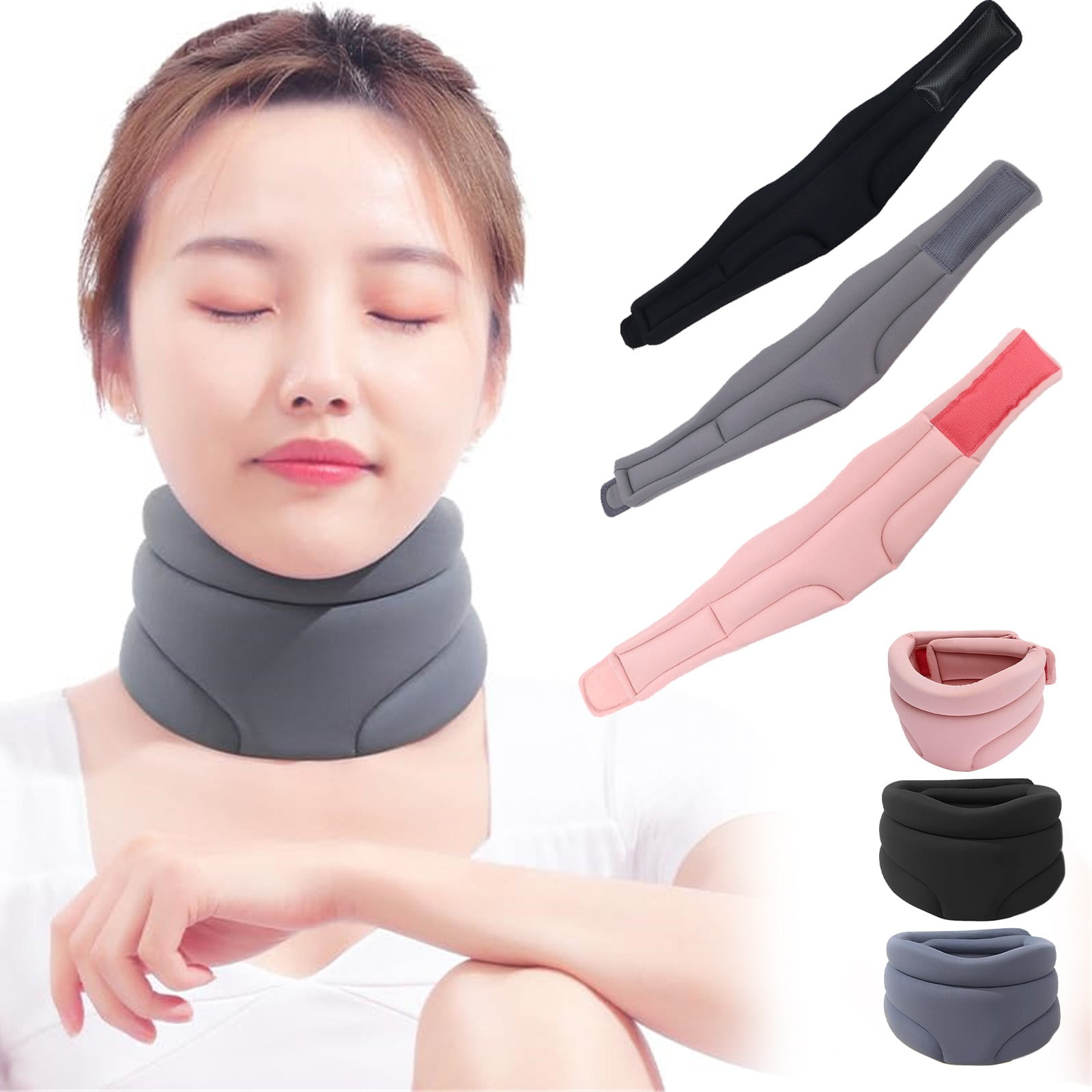 Neck Brace Collar Neck Support Brace For Sleeping Soft Foam Wraps Keep ...