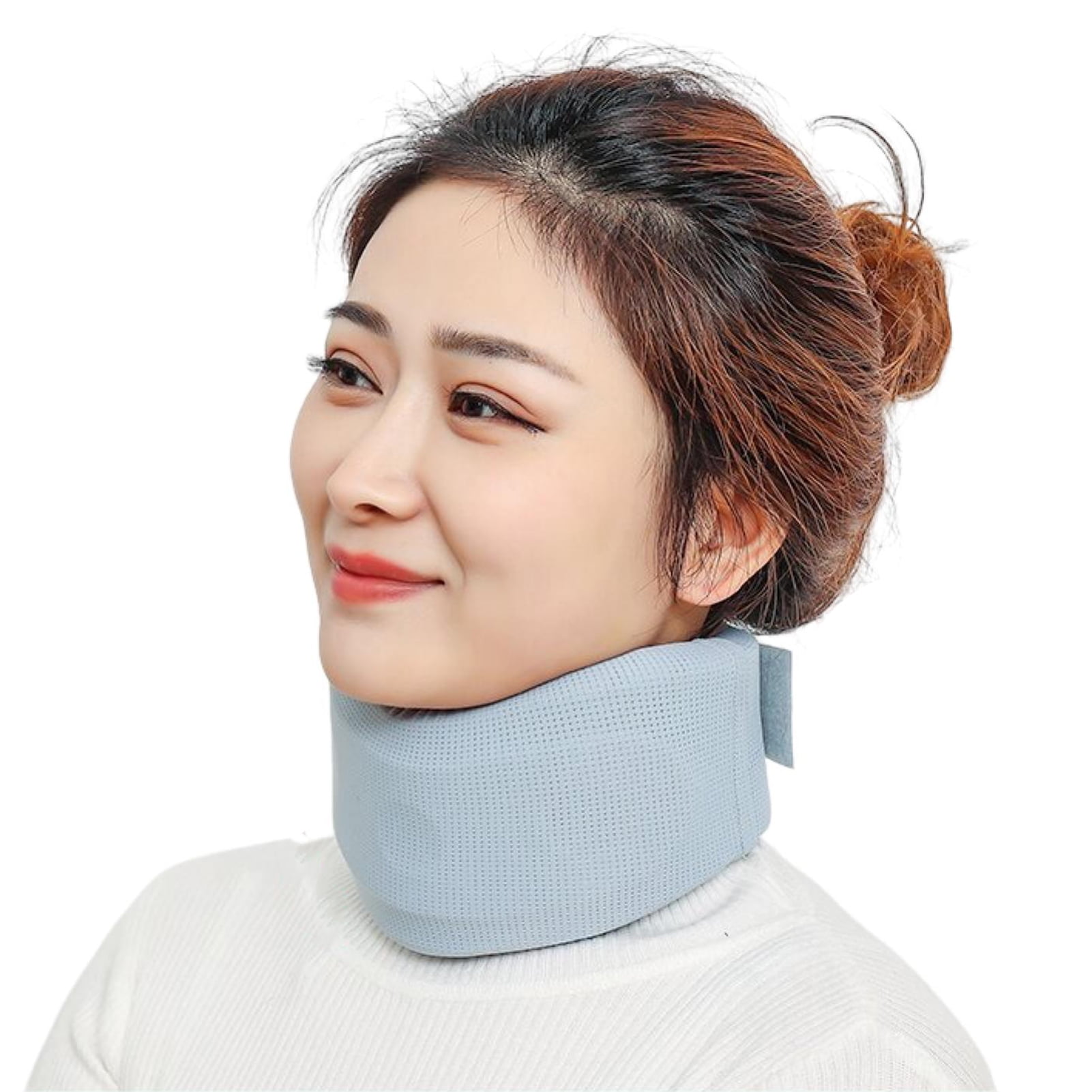 Neck Brace Soft Breathable Pain Relief Posture Correction Anti-Snoring ...