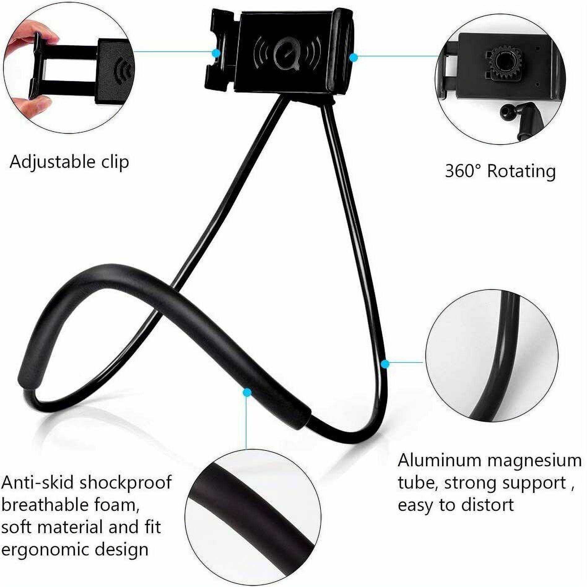 Neck Cell Phone Holder Stand Universal Phone Neck Stand 360° Adjustable ...