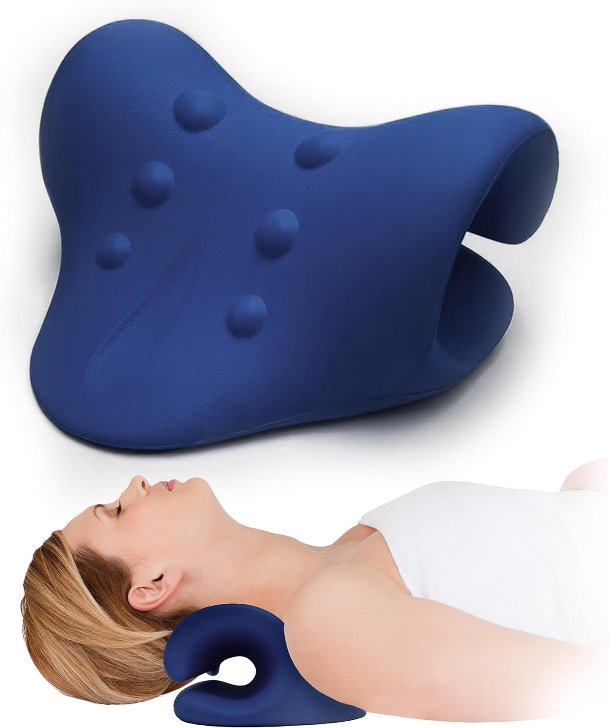 Neck Cloud Pillow Stretcher – Cervical Decompression Device for Pain ...