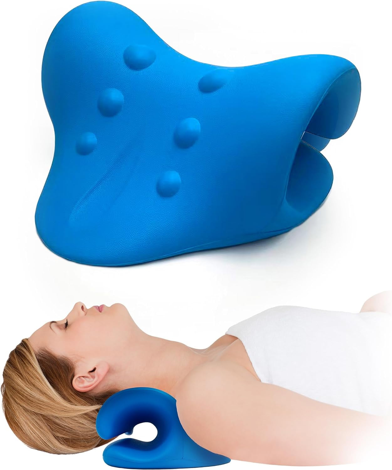 Neck Cloud Pillow Stretcher – Cervical Decompression Device for Pain ...