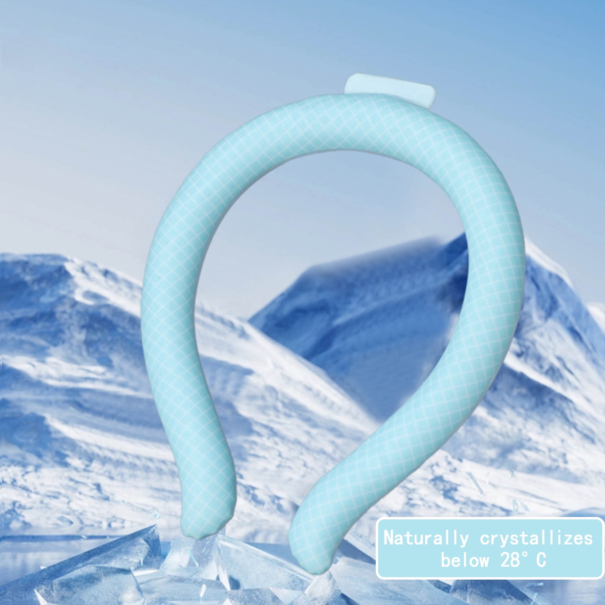 Neck Cooling Tube, Gel Ice Neck Cooler, Wearable Cooling Neck Ring for ...