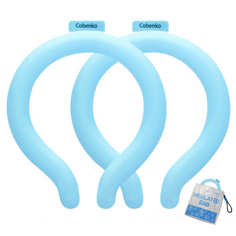 Neck Cooling Tube with Insulated Bag, Reusable Ice Ring Cooler Wearable ...