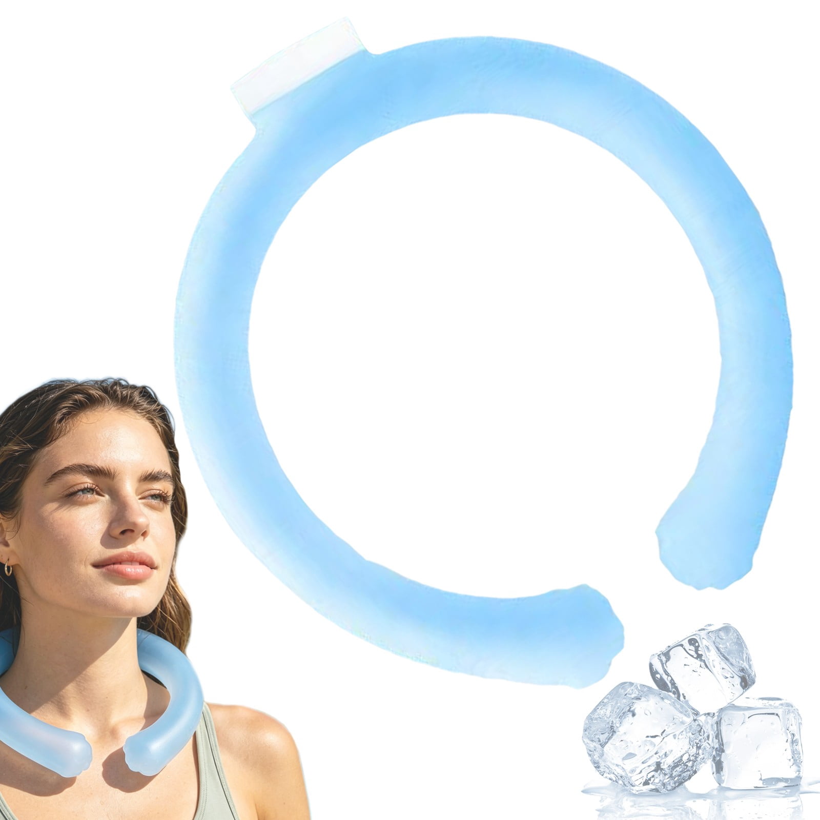 Neck Cooling Tube, Reusable Ice Neck Cooler Tube, Multicolor Leak ...