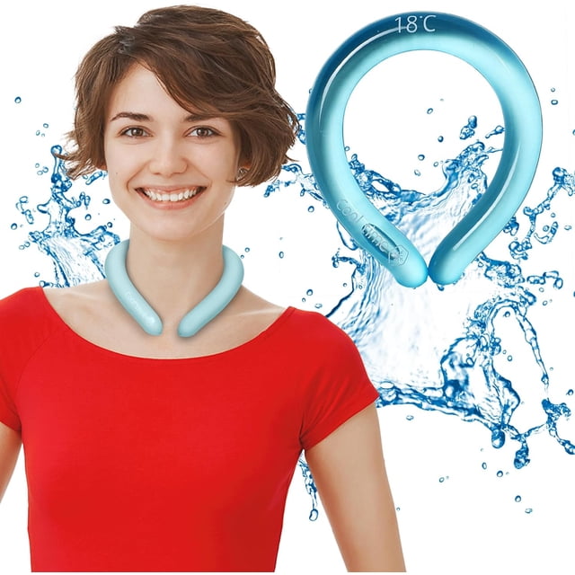 Neck Cooling Tube, Wearable Cooling Neck Wraps for Summer Heat, Hands ...