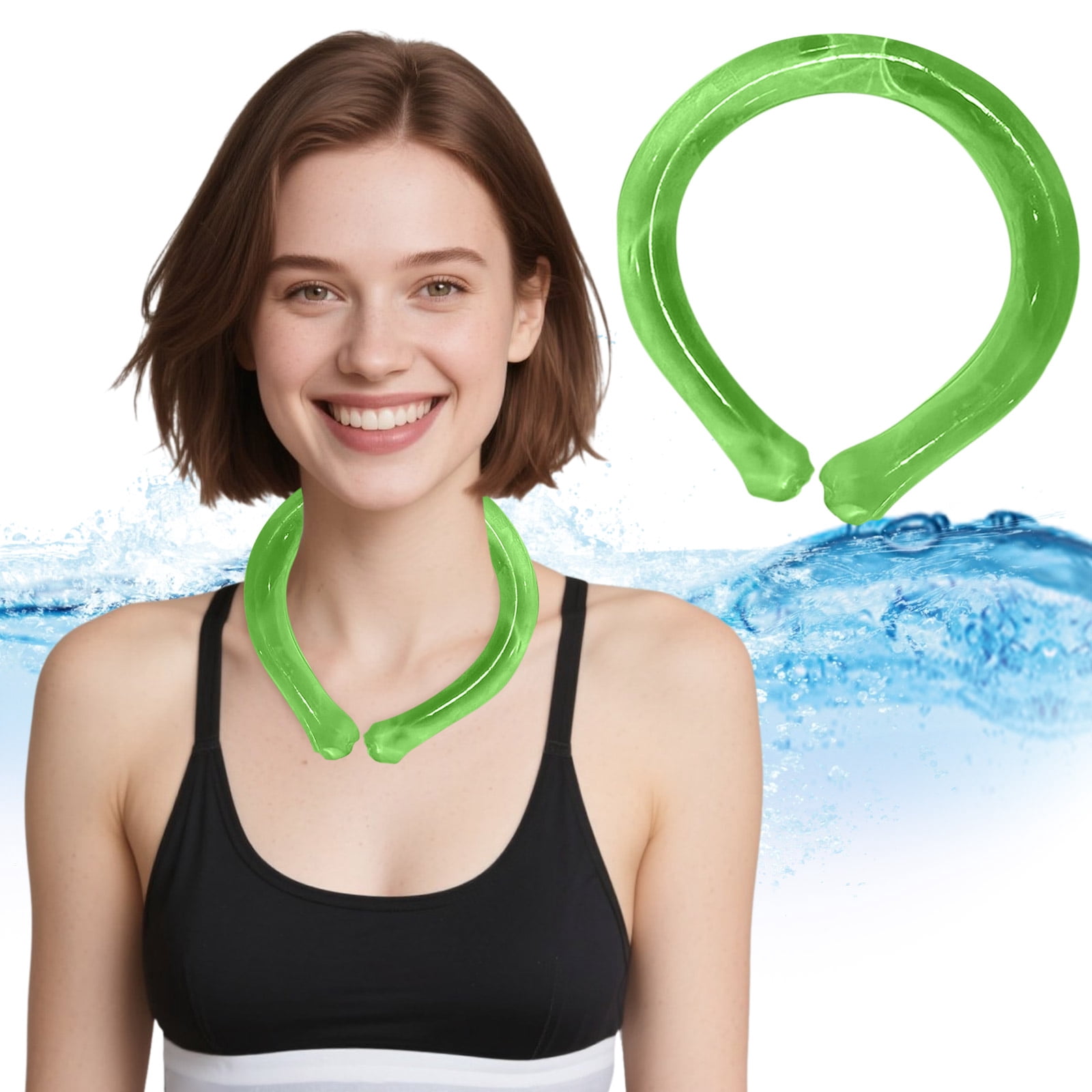 Neck Cooling Tube Wearable Cooling Wrap for Summer Heat Hands Free Cold ...