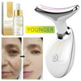 Neck Face Beauty Device LED Photon Therapy Skin Tighten Reduce Double ...