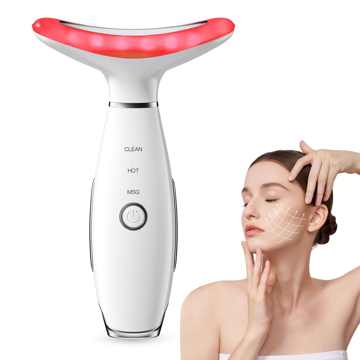 Neck Face Massager, 3-in-1 HMF23 Portable Facial Massager, Face ...