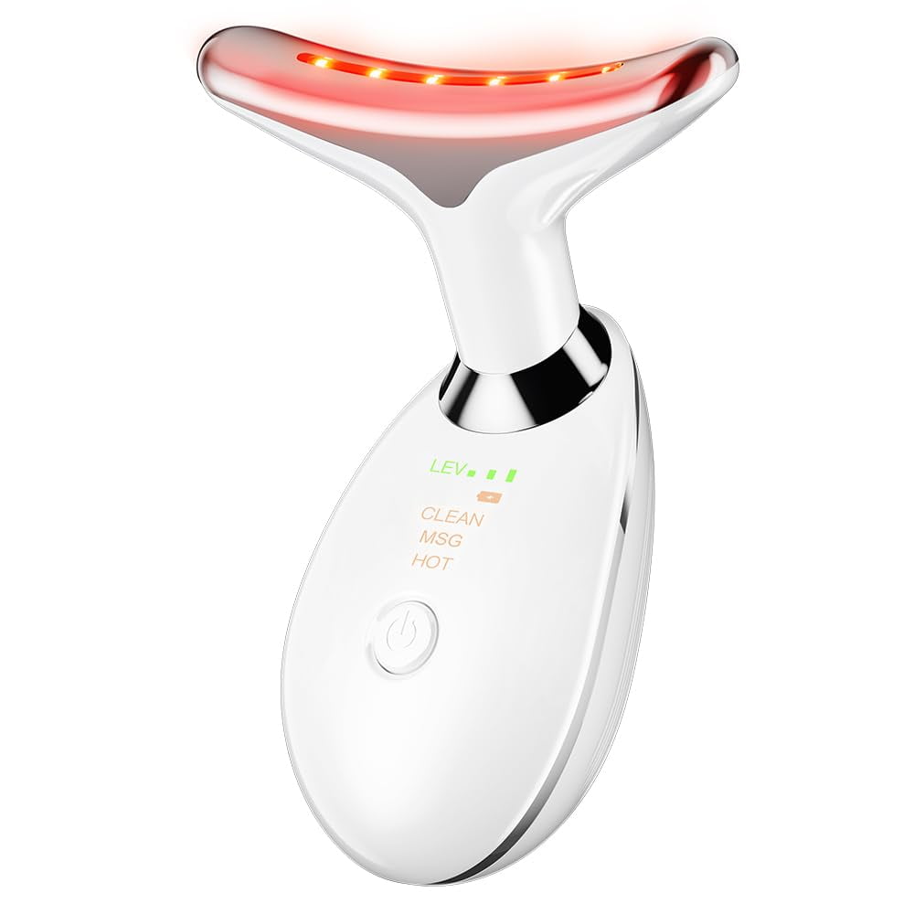 Neck Face Massager Face Sculpting Tool 3 Colour Modes and Vibration for ...