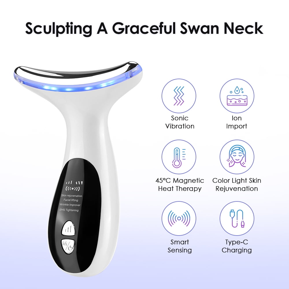 Neck Face Massager, Firming Device for Neck Face, Electric Facial ...