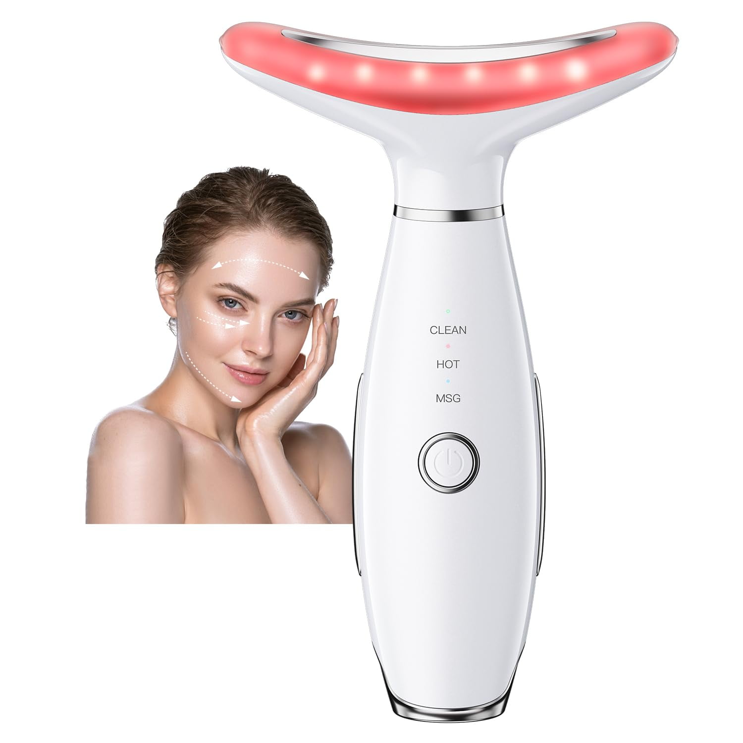 Neck Face Massager, Portable XEF1 Facial Massager, 3 Modes Face ...