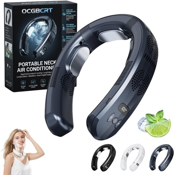 Neck Fan Cold Air Conditioner,Portable Bladeless Cooling Plate,Wearable ...