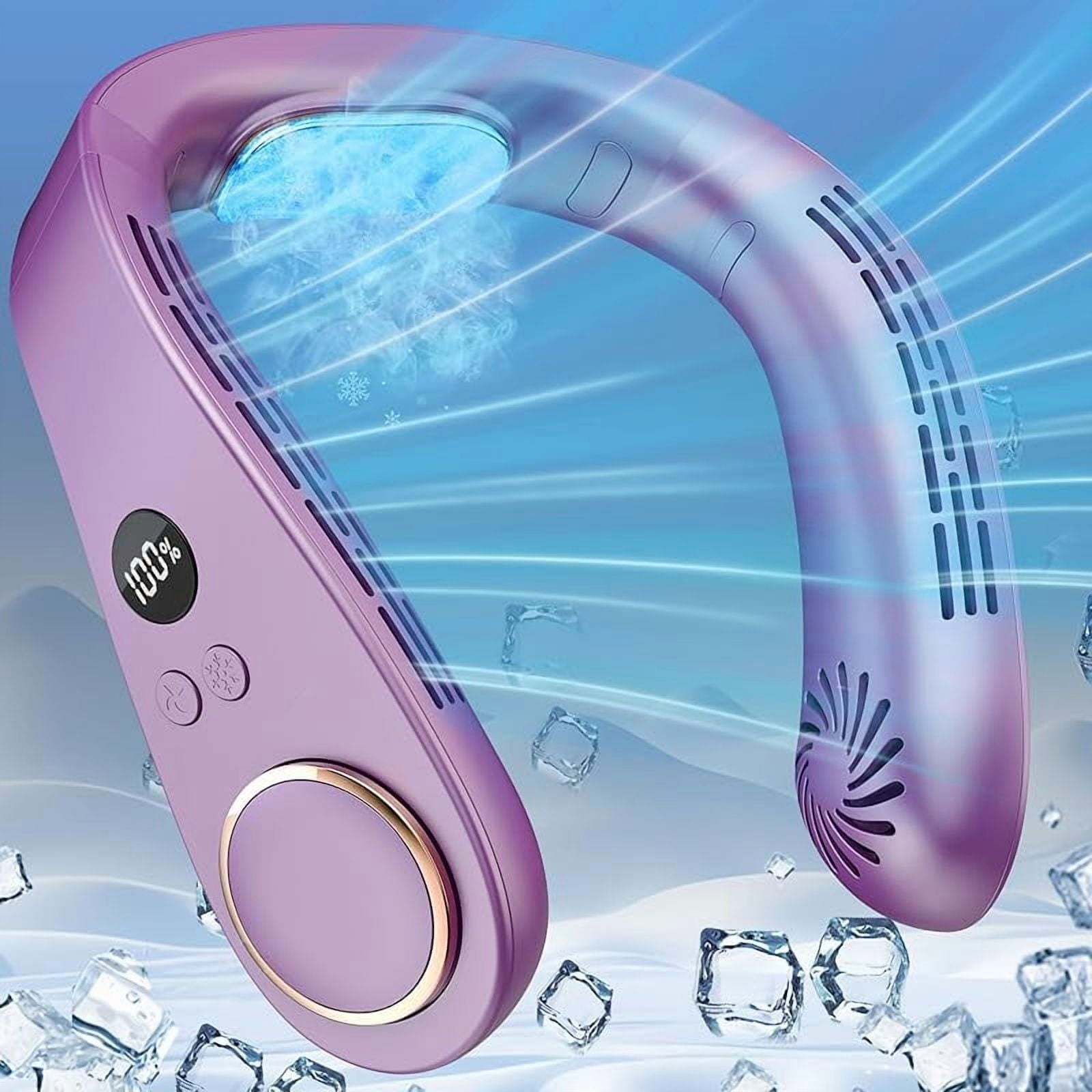 Neck Fan with Cooling Plate,5500mAh Neck Fans that Blow Cold Air ...