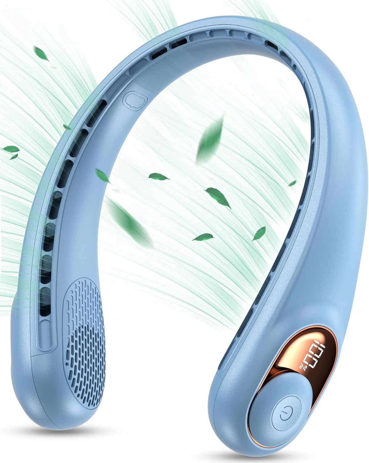 Neck Fan, Portable Bladeless Neck Fans, Upgrade 360° Airflow, Super ...