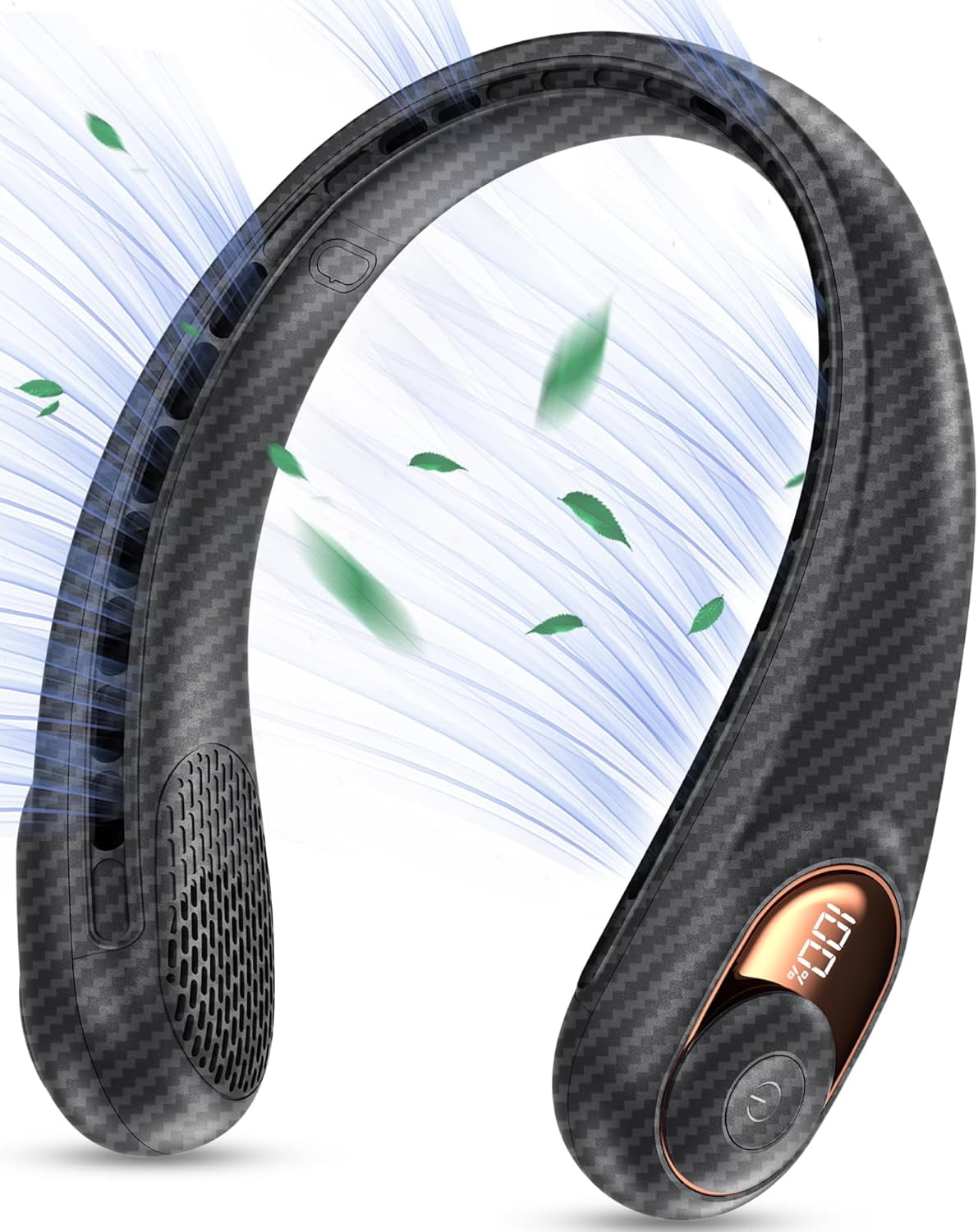 Neck Fan, Portable Bladeless Neck Fans, Upgrade 360° Airflow, Super ...