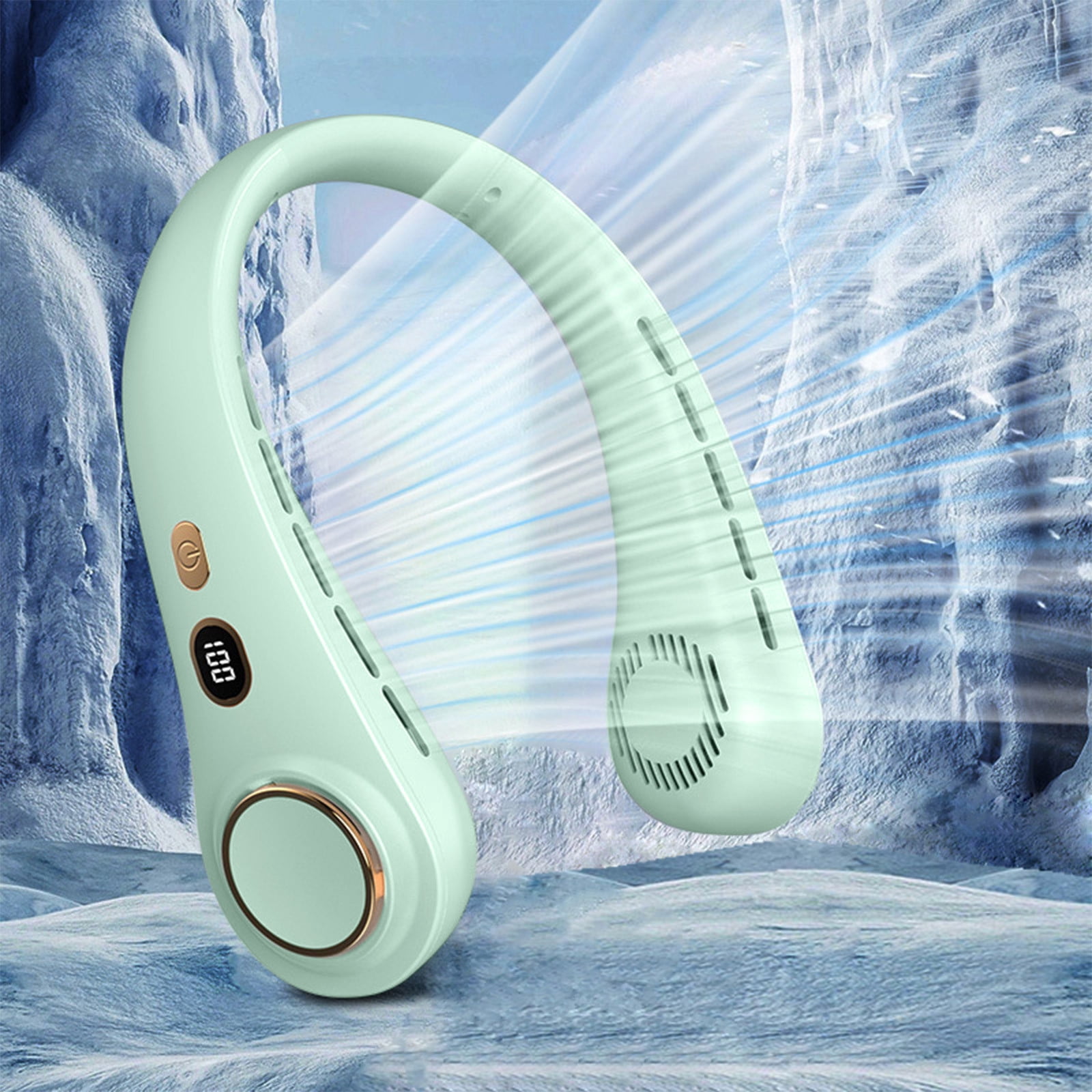 Neck Fan Rechargeable, 1000mAh Personal Portable Fan Battery Operated ...