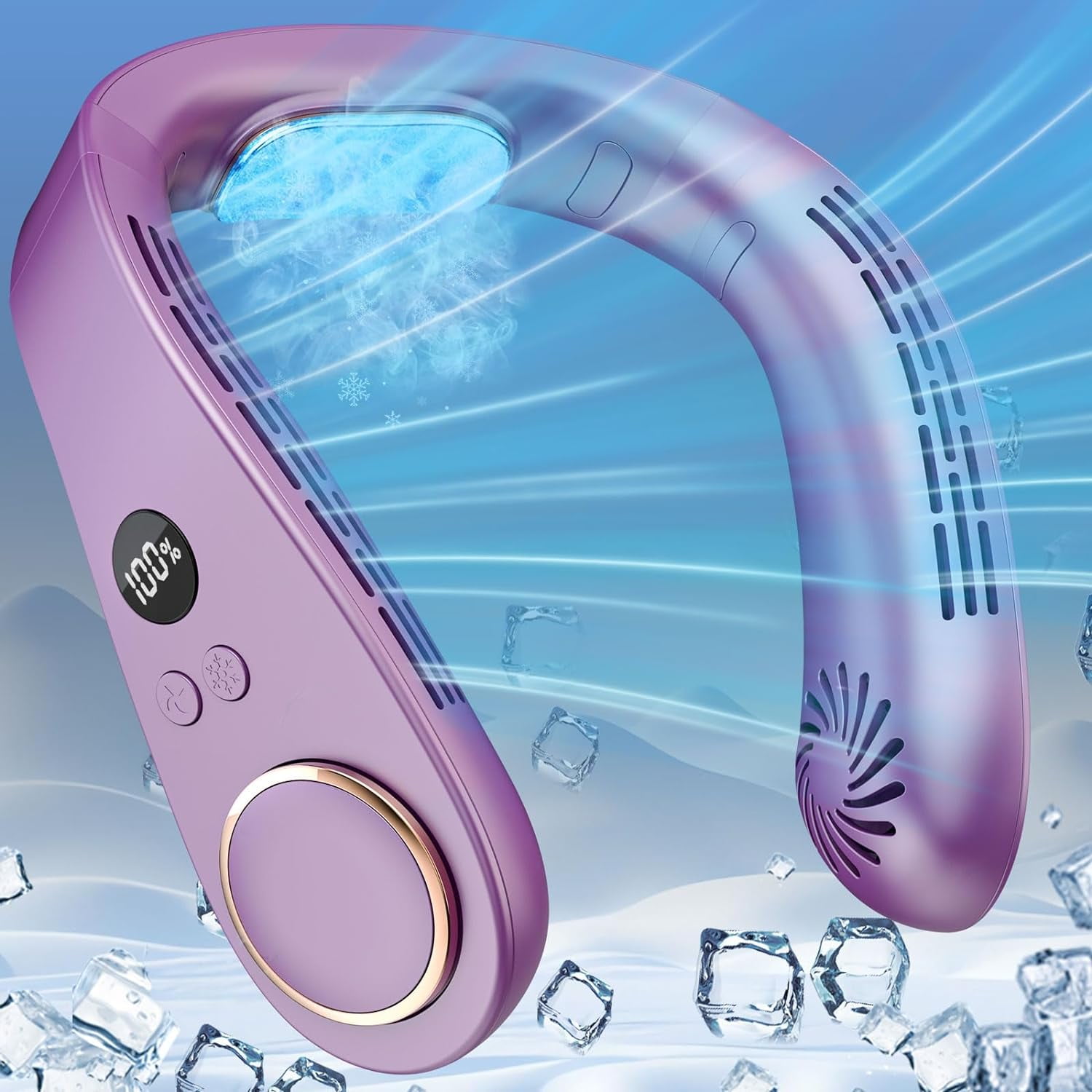 Neck Fan With Cooling Plate,Neck Air Conditioner Portable Neck Cooling ...