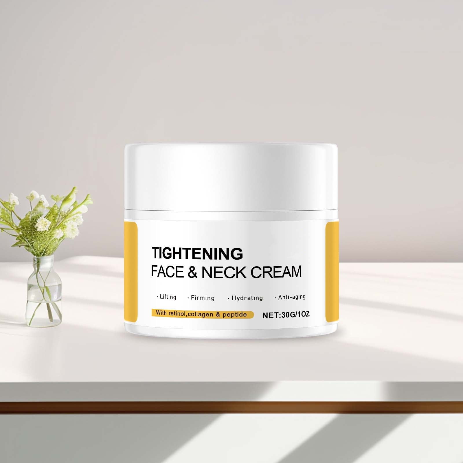 Neck Firming Cream | Face Tightening Moisturizer for Fine Lines ...