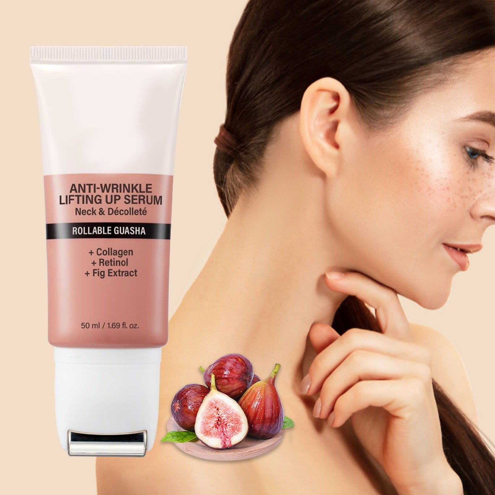 Neck Firming Cream,Guasha Neck Firming Collagen & Fig Extract ...