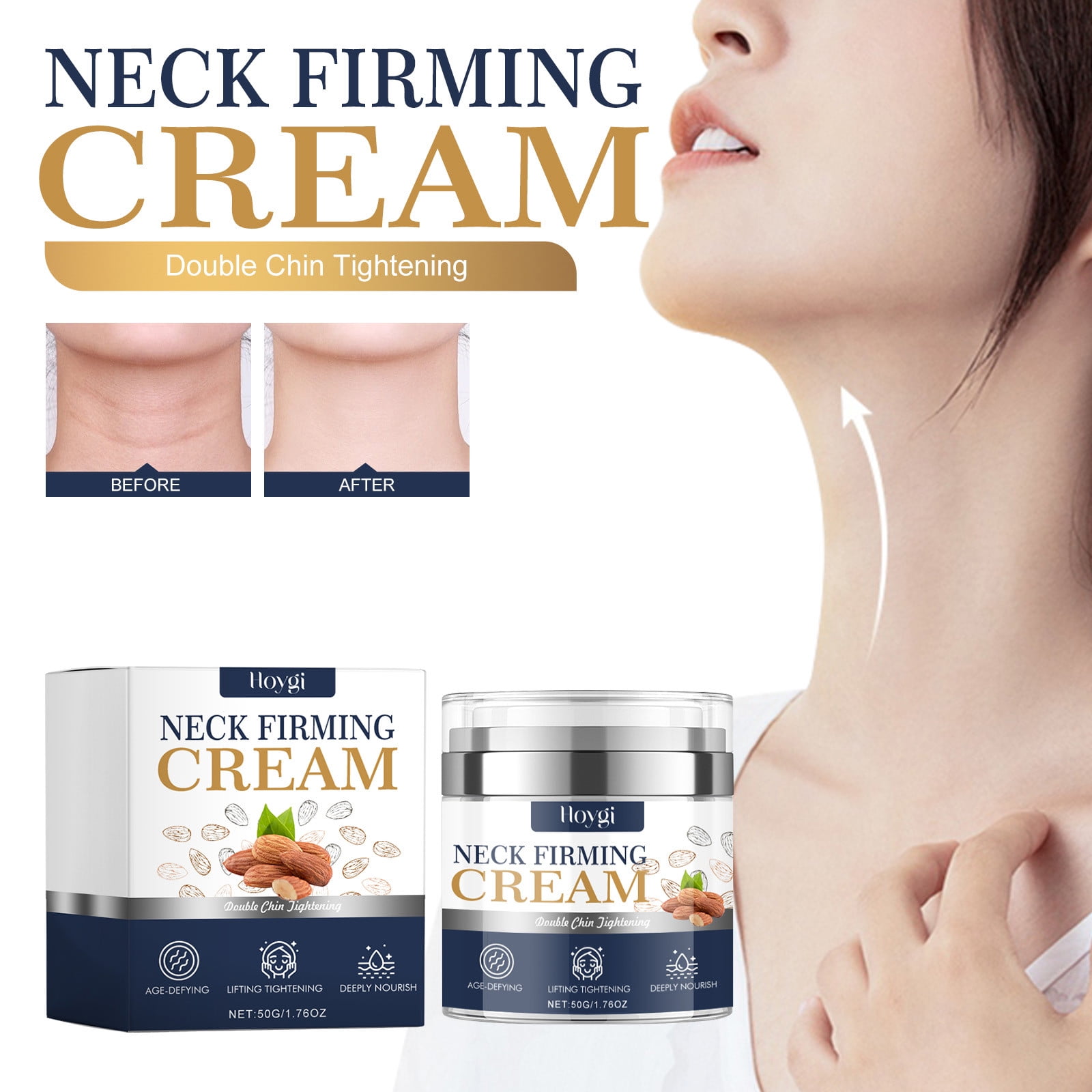Neck Firming Cream with Hyaluronic and Niacin | Anti-Aging Moisturizer for Neck and Face | Lifts ...