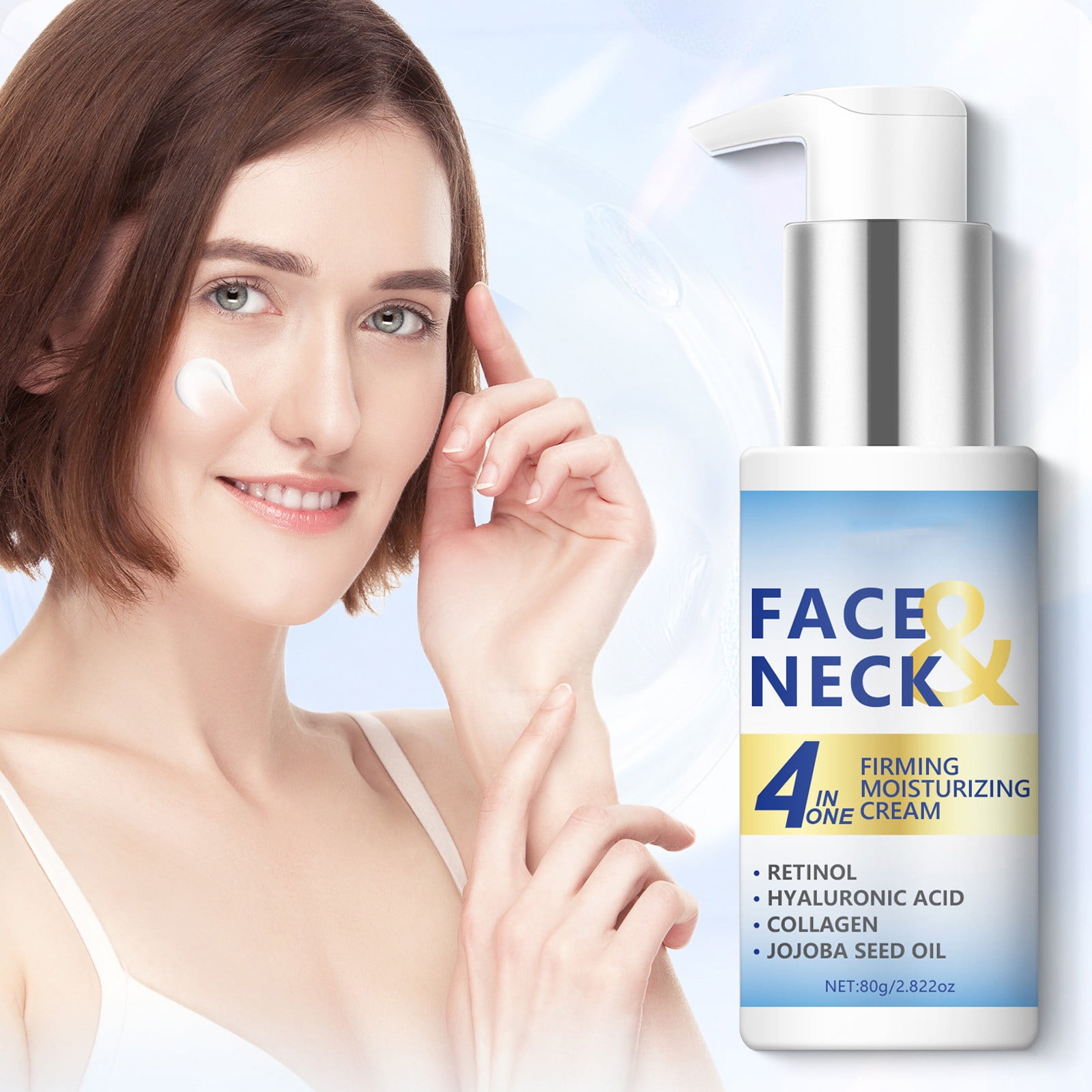 Neck Firming Cream with Hyaluronic & Niacin | Tightens Sagging Skin ...