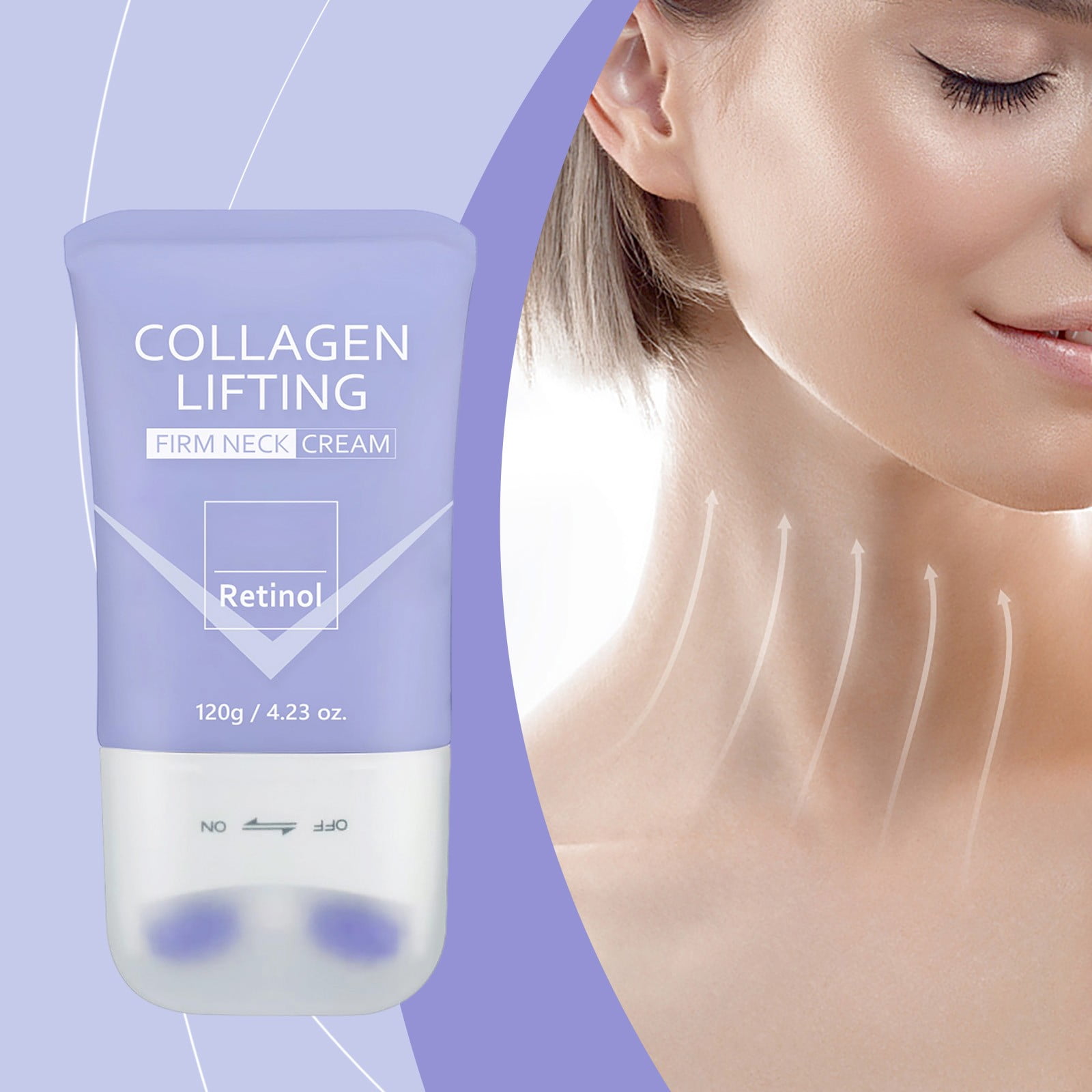 Neck Firming Cream, Neck Firming Lifting Moisturizer with Roller ...