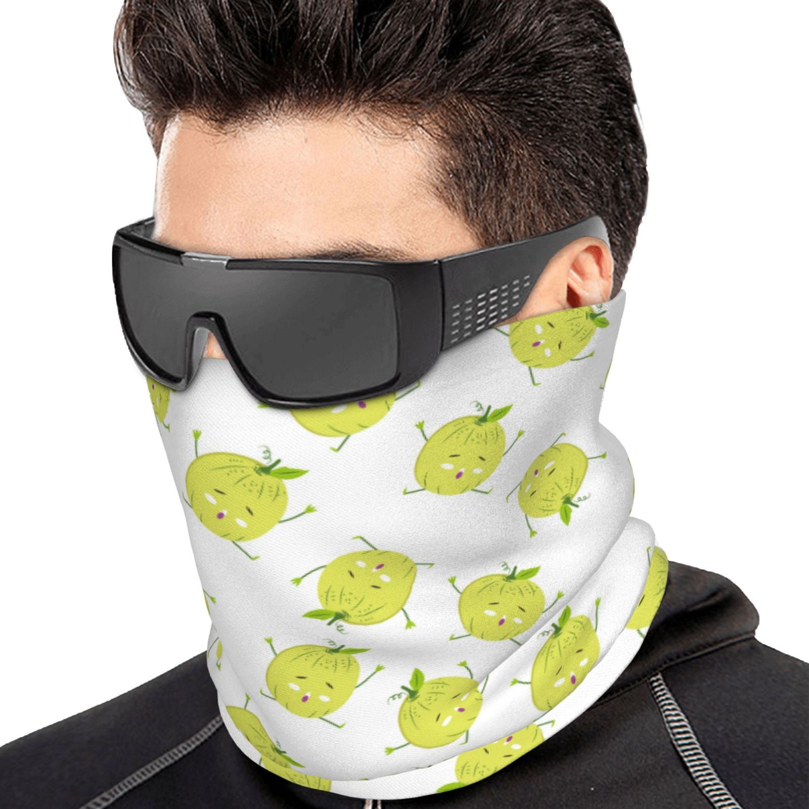 Neck Gaiter Bandana Face Mask - Funny Cantaloupe Breathable Sun Wind ...