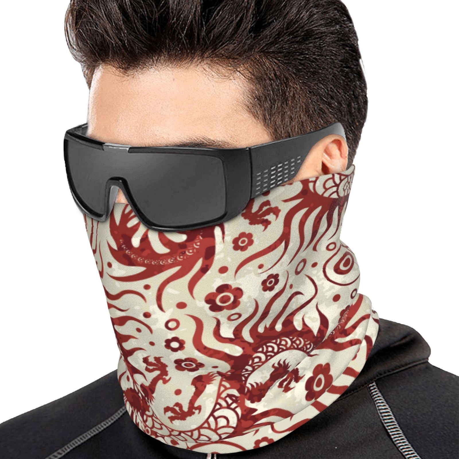 Neck Gaiter Face Cover Scarf, Dragons1 Soft Face Sun Mask Cover Scarf ...