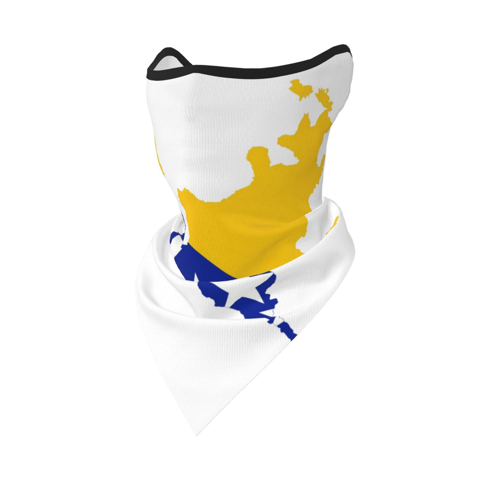 Neck Gaiter Face Mask Covering Bandanas For Men Women Bosnian Flag Map ...