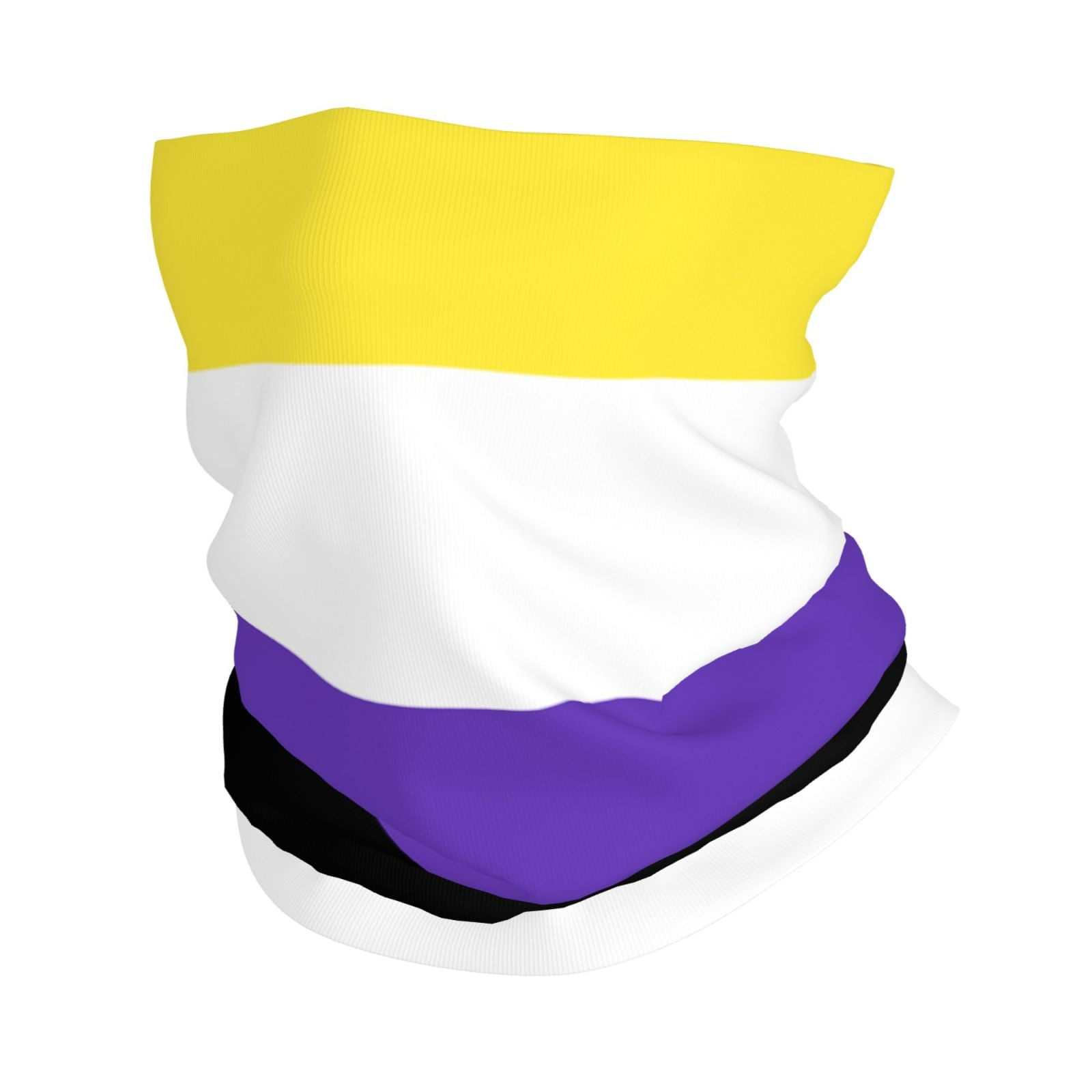 Neck Gaiter Face Mask Men Women Non-Binary Pride Flag Seamless Bandana Balaclava Headband ...