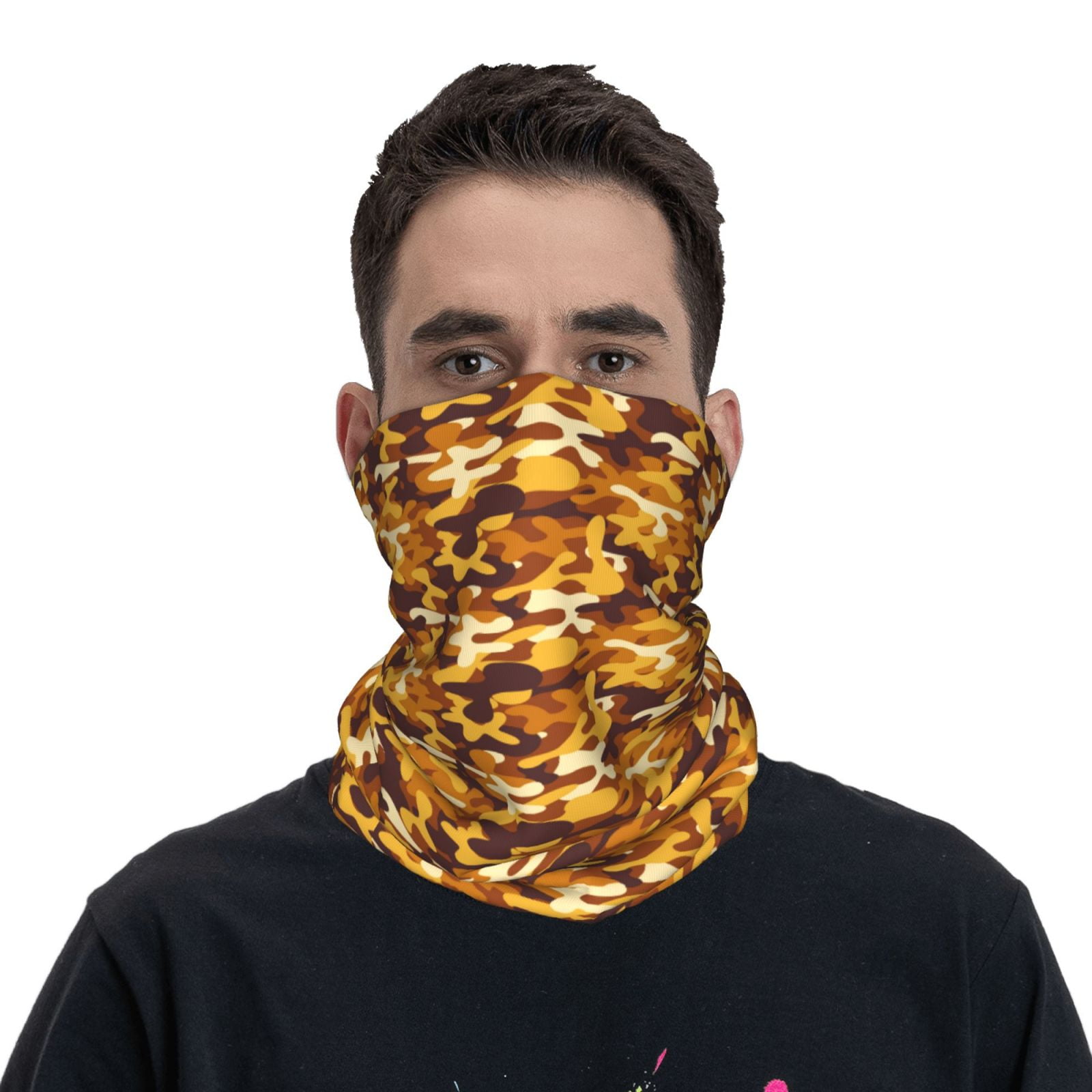 Neck Gaiter for Men Women - Desert Camouflage Cooling Neck Wraps Face Cover Scarf Face Mask ...